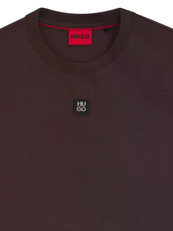 Hugo Logo-patch T-shirt - Brown