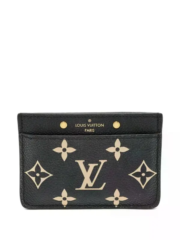 LOUIS VUITTON Monogram Card Holder - Black