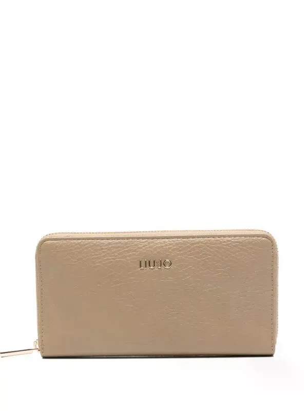 Liu Jo Logo-plaque Zip Wallet - Neutrals