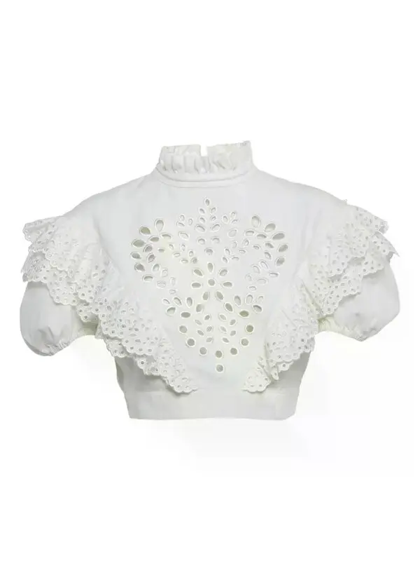 Sportmax Cotton Ruffled Top