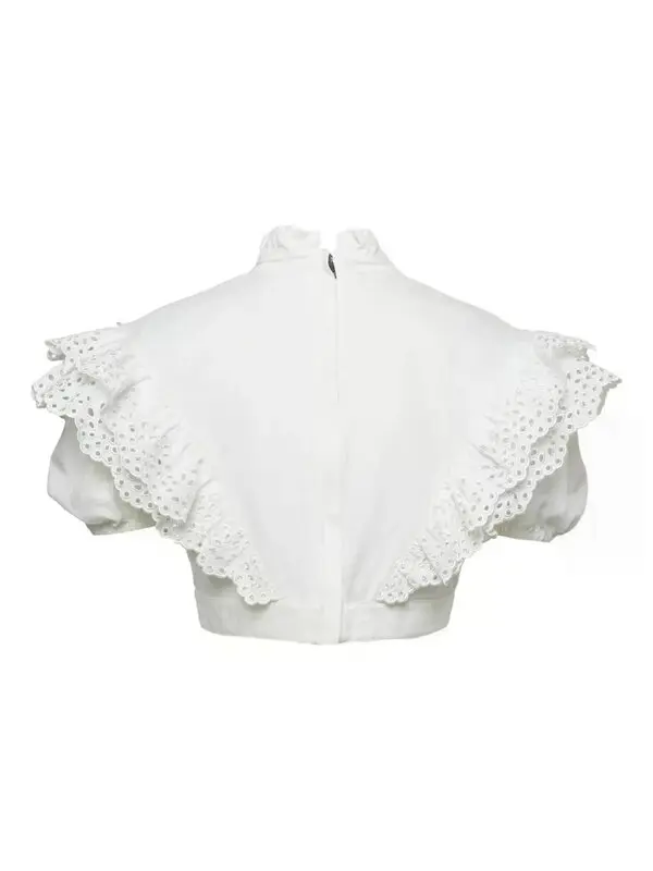 Sportmax Cotton Ruffled Top