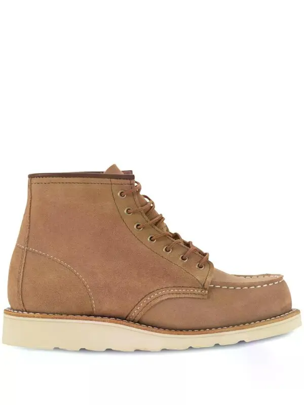 Red Wing Classic Moc Leather Ankle Boots - Brown