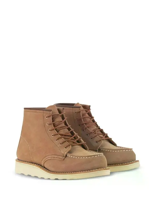 Red Wing Classic Moc Leather Ankle Boots - Brown