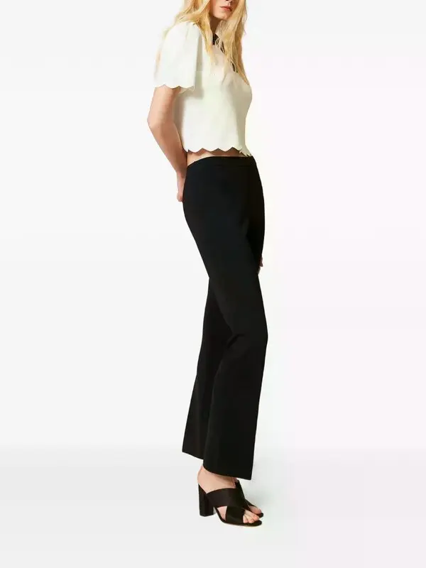 TWINSET Flared Knitted Trousers