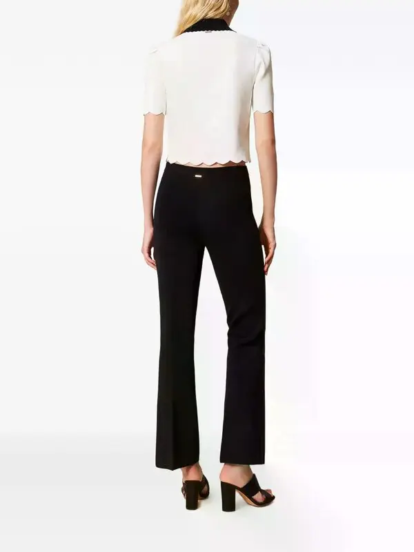 TWINSET Flared Knitted Trousers