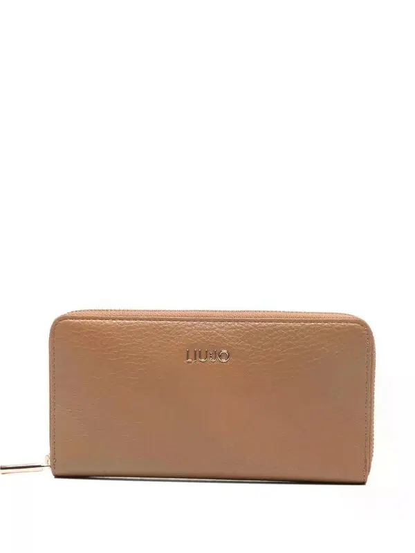 Liu Jo Logo-plaque Zip Wallet - Neutrals