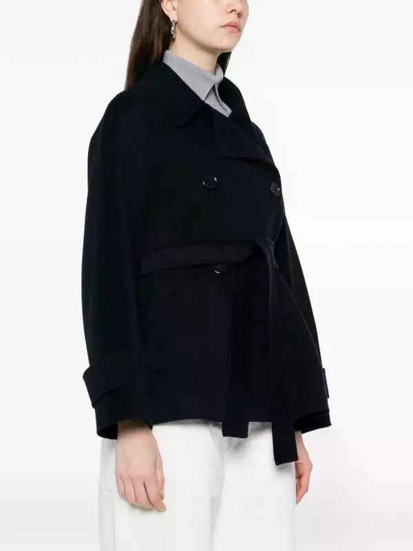 Max Mara Louise Double-breasted Coat - Black