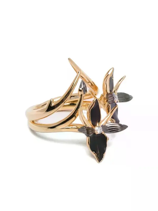 SHAUN LEANE Flower Diamond Ring - Gold
