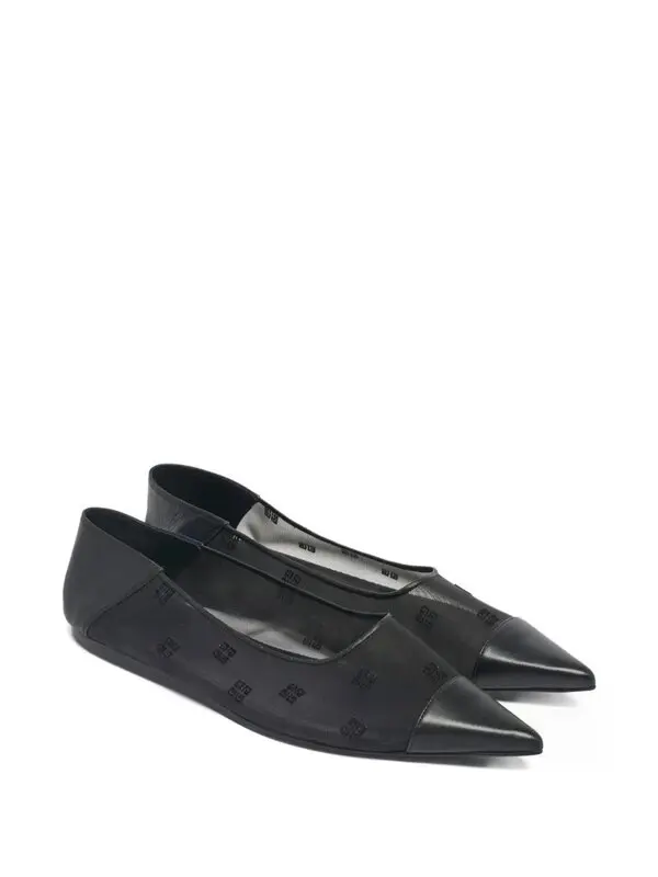 Givenchy 4g Leather Ballet Flats