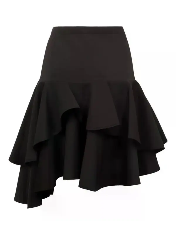 DES_PHEMMES Ruffled Asymmetrical Skirt