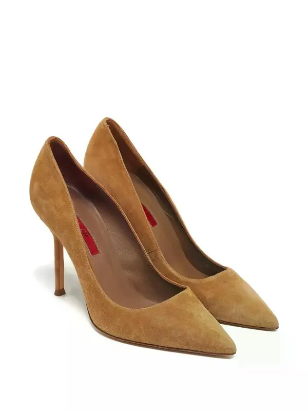 Carolina Herrera Suede Pointed-toe Pumps