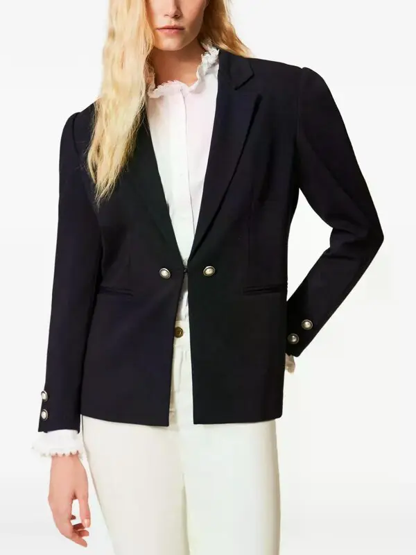 TWINSET Milano Stitch Blazer With Decorative Buttons