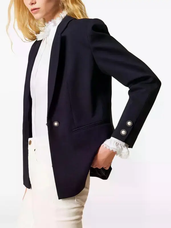 TWINSET Milano Stitch Blazer With Decorative Buttons