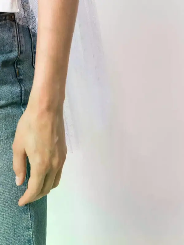 Red Valentino Point D'esprit Panel T-shirt