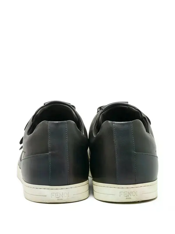 Fendi Leather Strap Sneakers