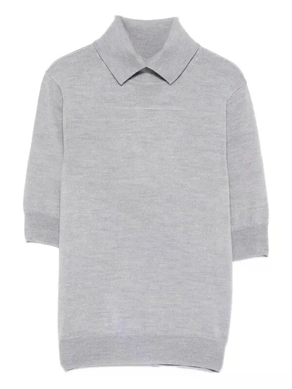HERSKIND Collared Knit T-shirt