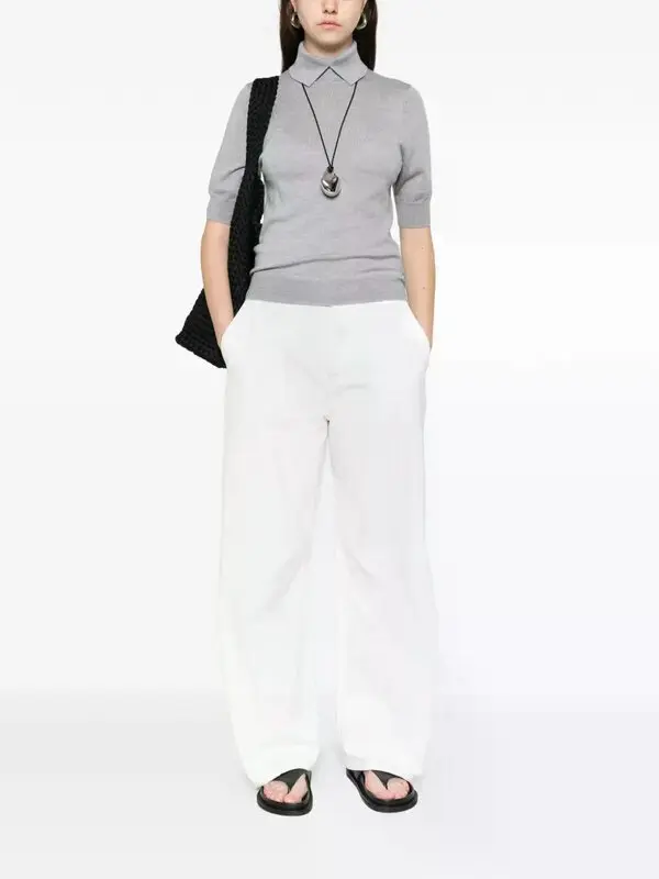HERSKIND Collared Knit T-shirt