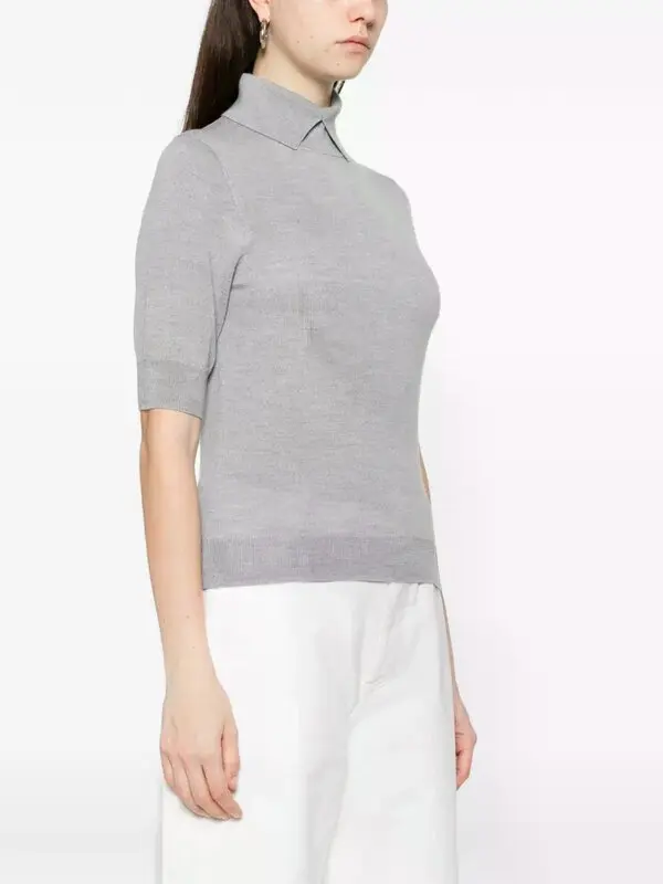 HERSKIND Collared Knit T-shirt