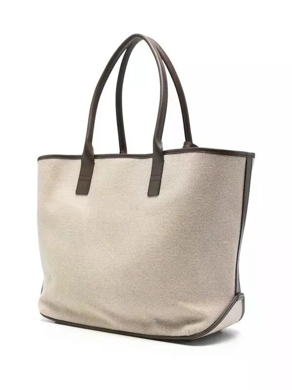 Hogan Embossed-logo Padlock Tote - Neutrals