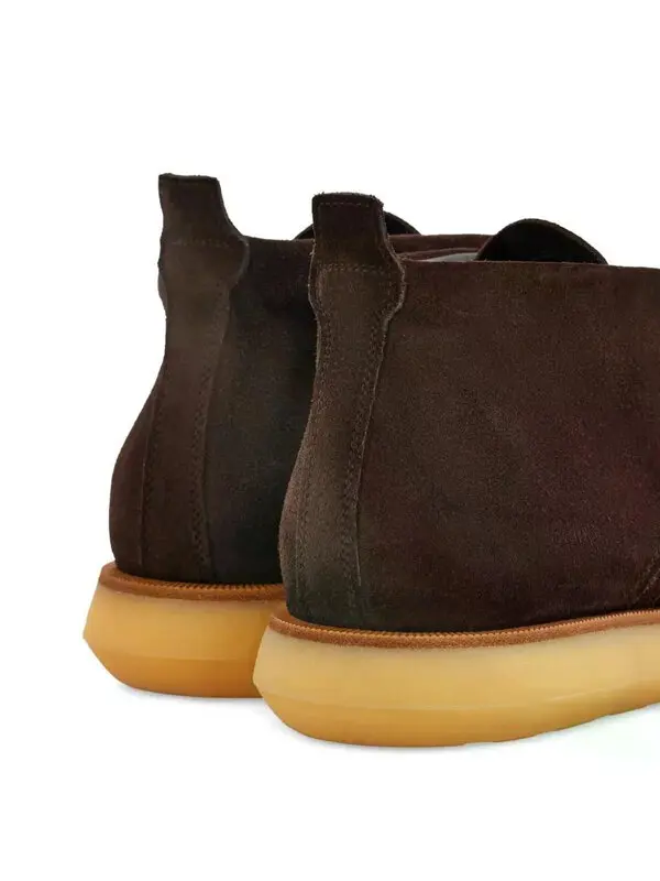 FERRAGAMO Suede Slip-on Desert Boots