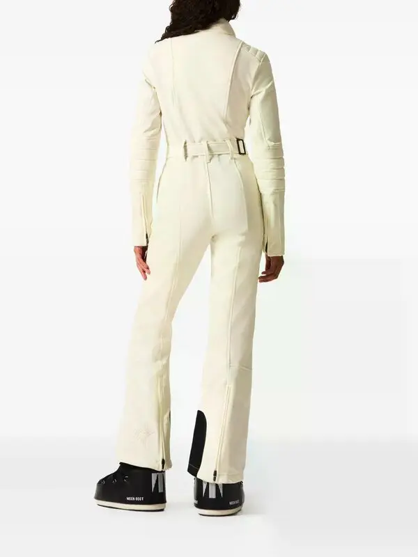Perfect Moment Belted Zip-up Ski Suit - Neutrals