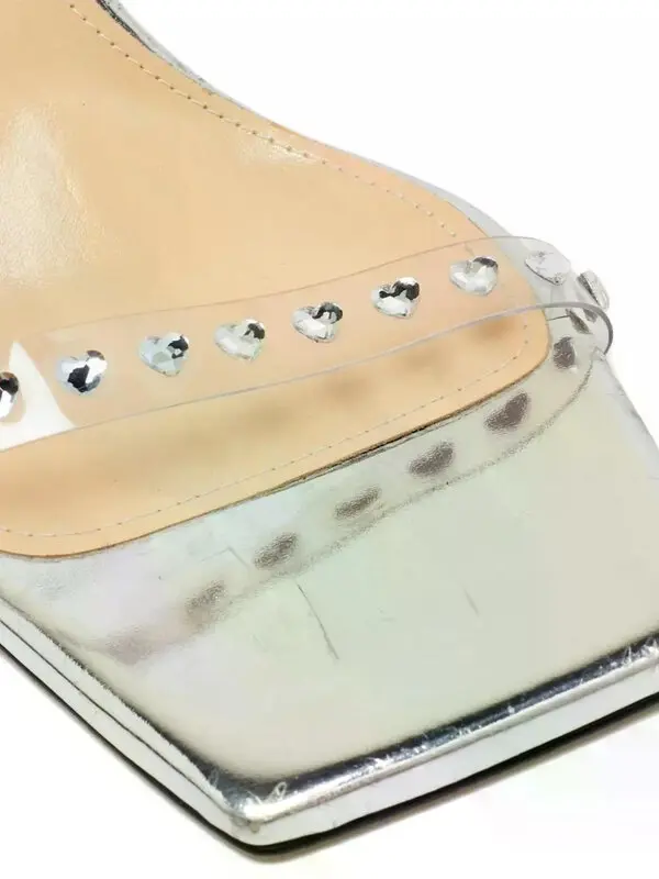 Mach & Mach Heart-studded Sandals