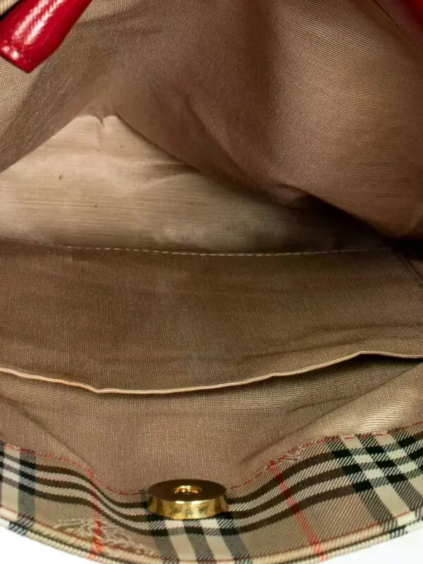 Burberry Check-pattern Leather-trimmed Tote - Neutrals