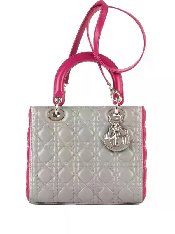 Dior Medium Lady Tote - Grey
