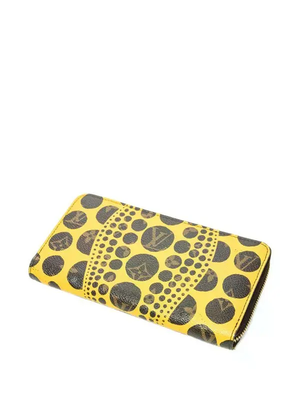LOUIS VUITTON 2012 X Yayoi Kusama Pumpkin Dots Zippy Wallet - Yellow