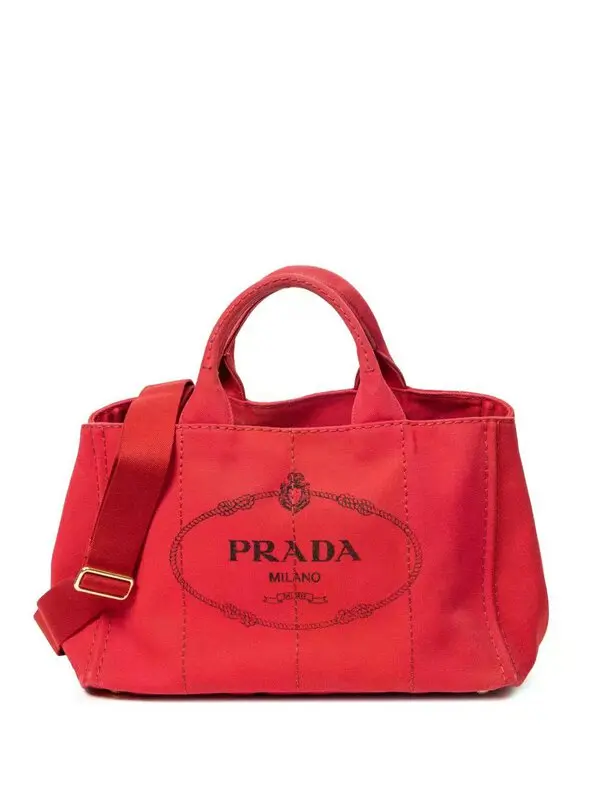 Prada Canapa Logo-print Tote Bag