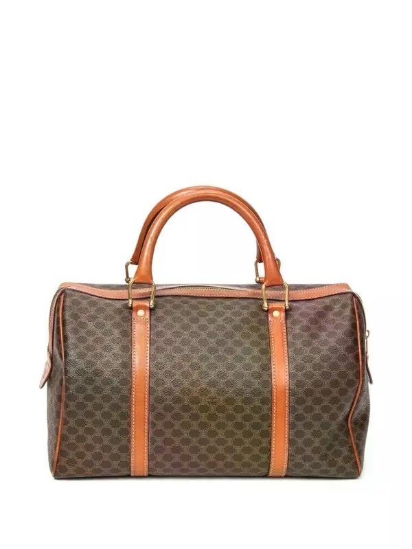 Celine Patterned Boston Tote Bag - Brown