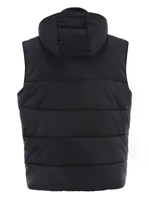 Kiton Hooded Sleeveless Jacket - Blue