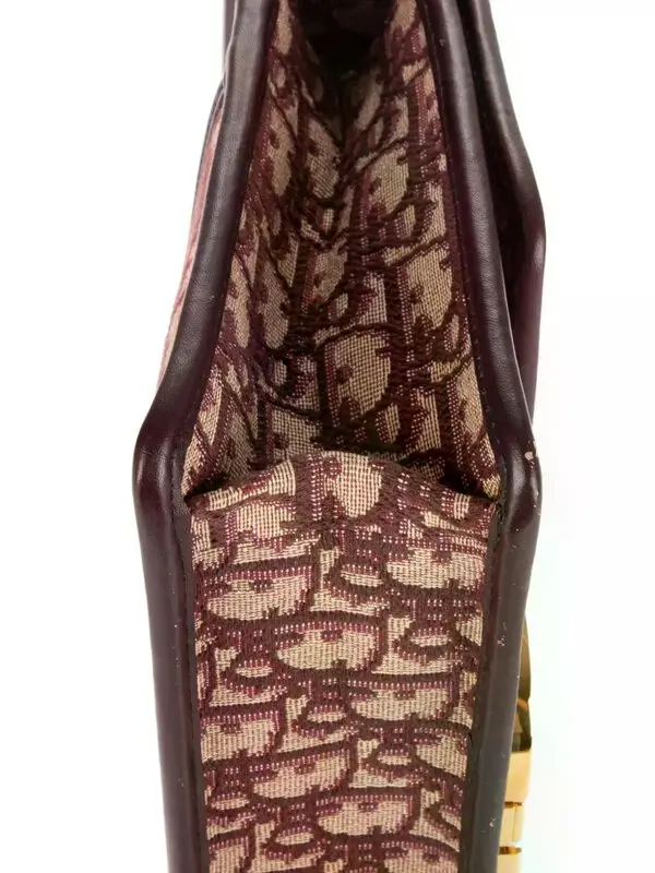 Dior Monogram Shoulder Bag - Red