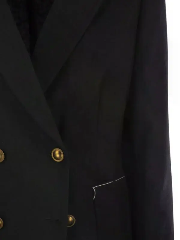 SAULINA Assunta Double-breasted Jacket - Blue