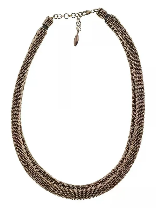 Brunello Cucinelli Beaded Necklace - Brown