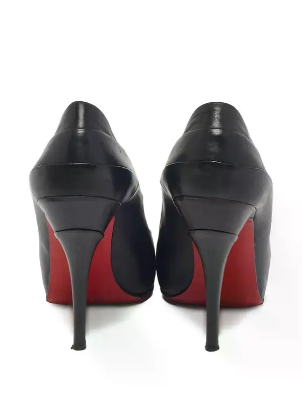 CHRISTIAN LOUBOUTIN Peep-toe Leather Stiletto Heel Sandals