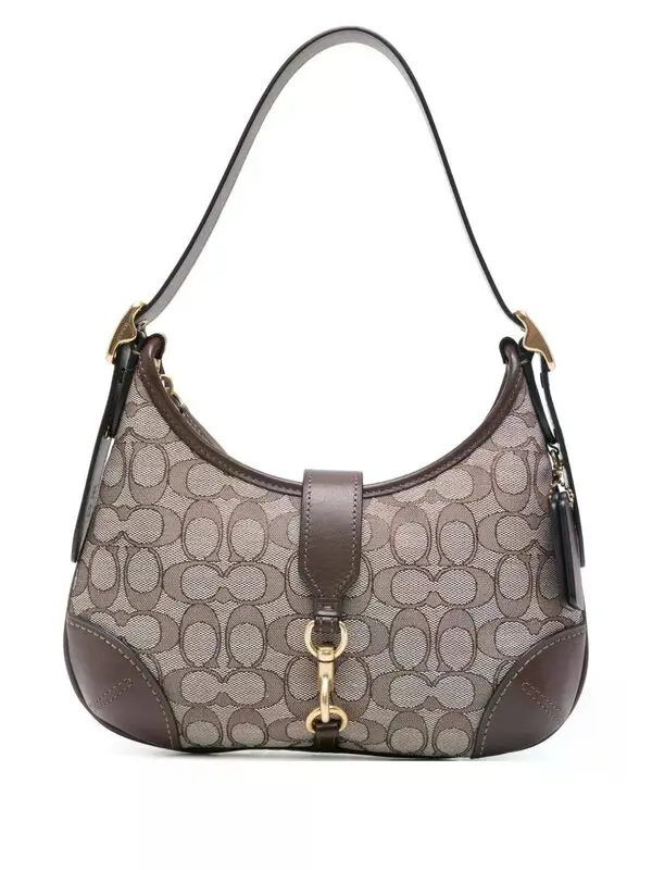 COACH® Hampton Patterned Buckle Shoulder Bag
