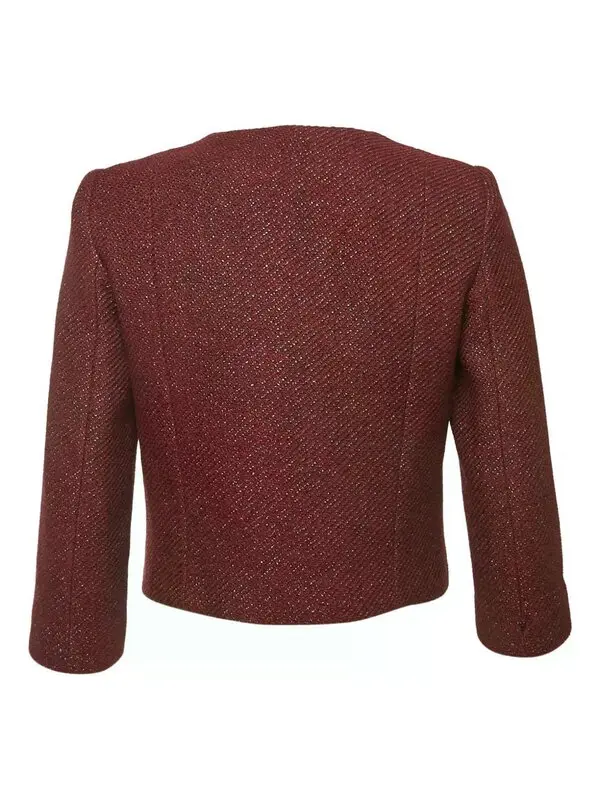 Elisabetta Franchi Tweed Buttoned Jacket