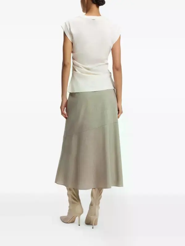 BOSS Panelled A-line Midi Skirt