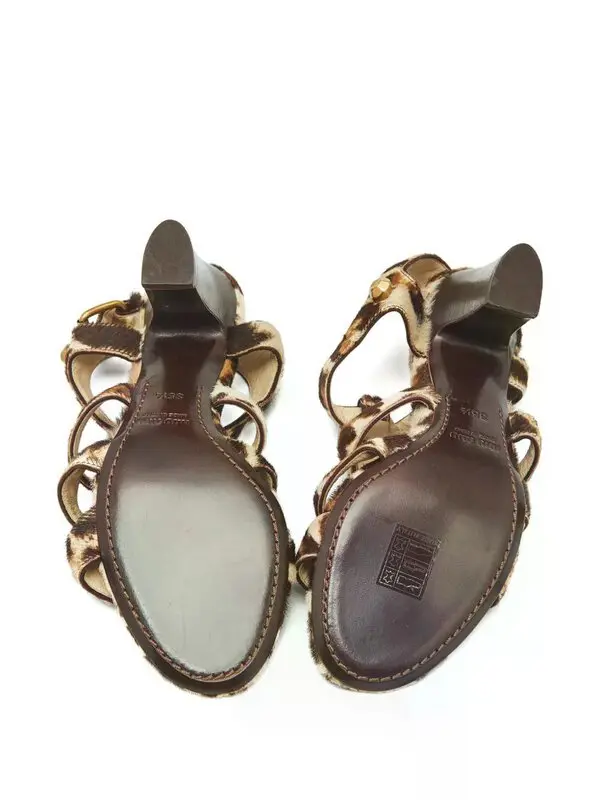 Miu Miu Studded T-strap Sandals