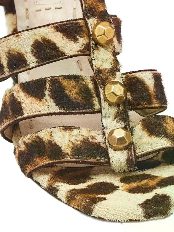 Miu Miu Studded T-strap Sandals