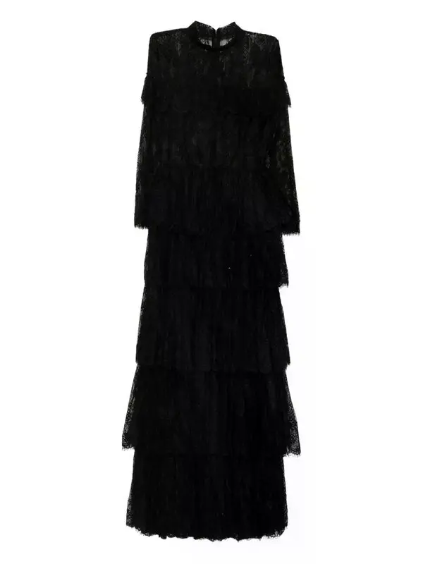 SAIID KOBEISY Lace Maxi Dress
