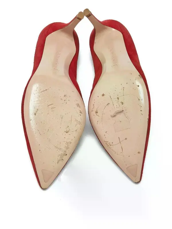 GIANVITO ROSSI Pointed-toe Stiletto Pumps - Red