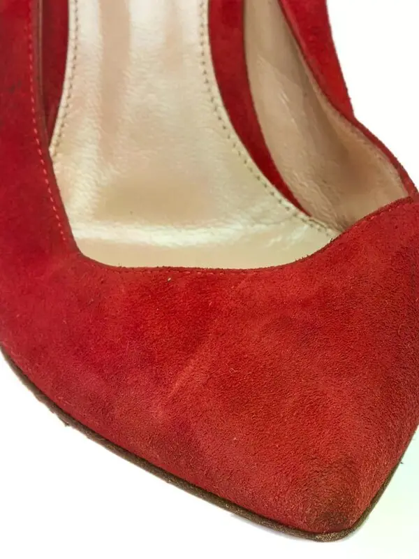 GIANVITO ROSSI Pointed-toe Stiletto Pumps - Red