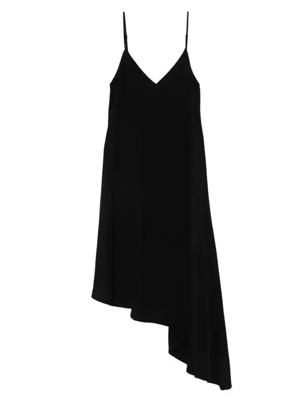 HERSKIND V-neck Asymmetric Midi Dress
