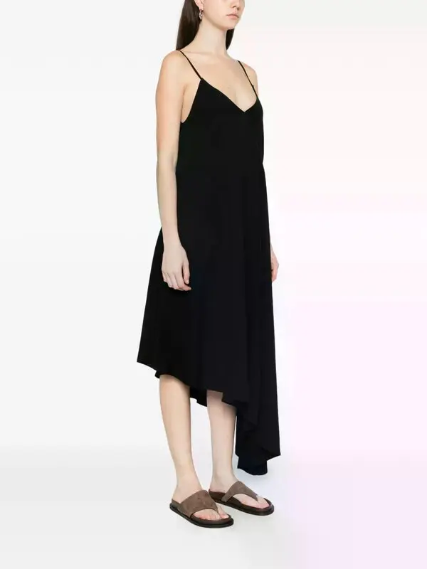 HERSKIND V-neck Asymmetric Midi Dress