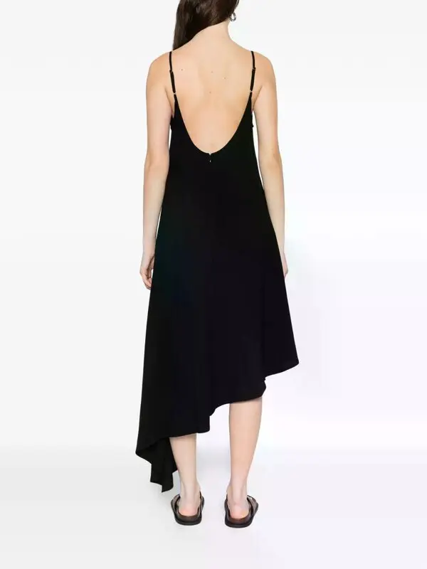 HERSKIND V-neck Asymmetric Midi Dress