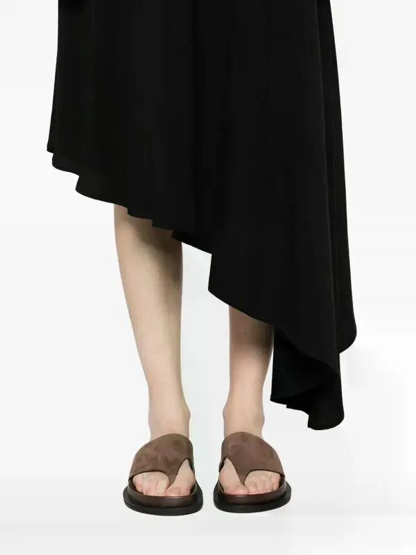 HERSKIND V-neck Asymmetric Midi Dress