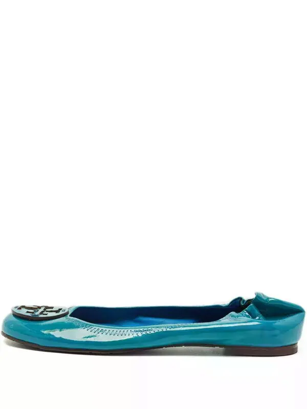 Tory Burch Minnie Logo Ballet Flats - Blue