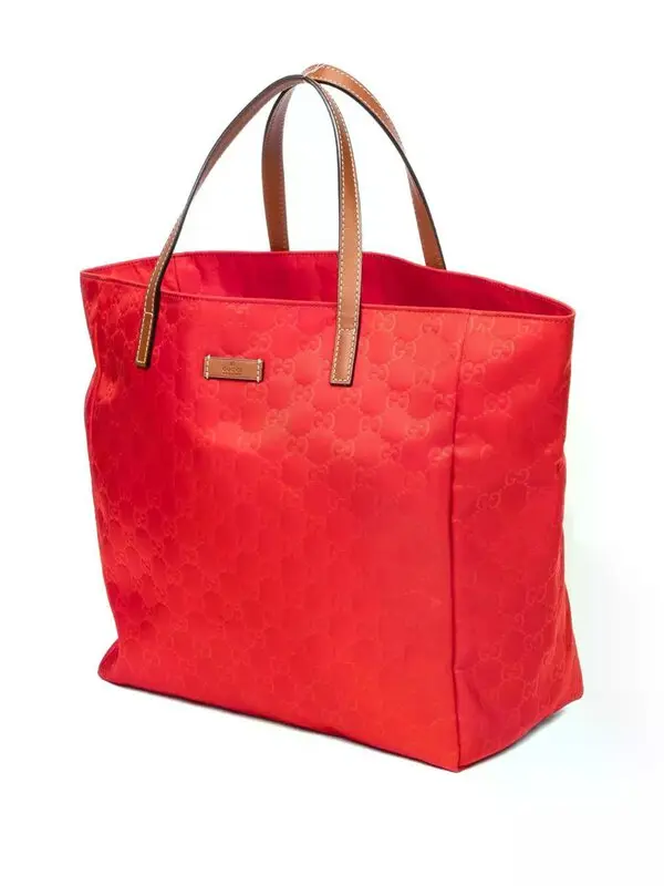 Gucci Monogram Tote Bag - Red